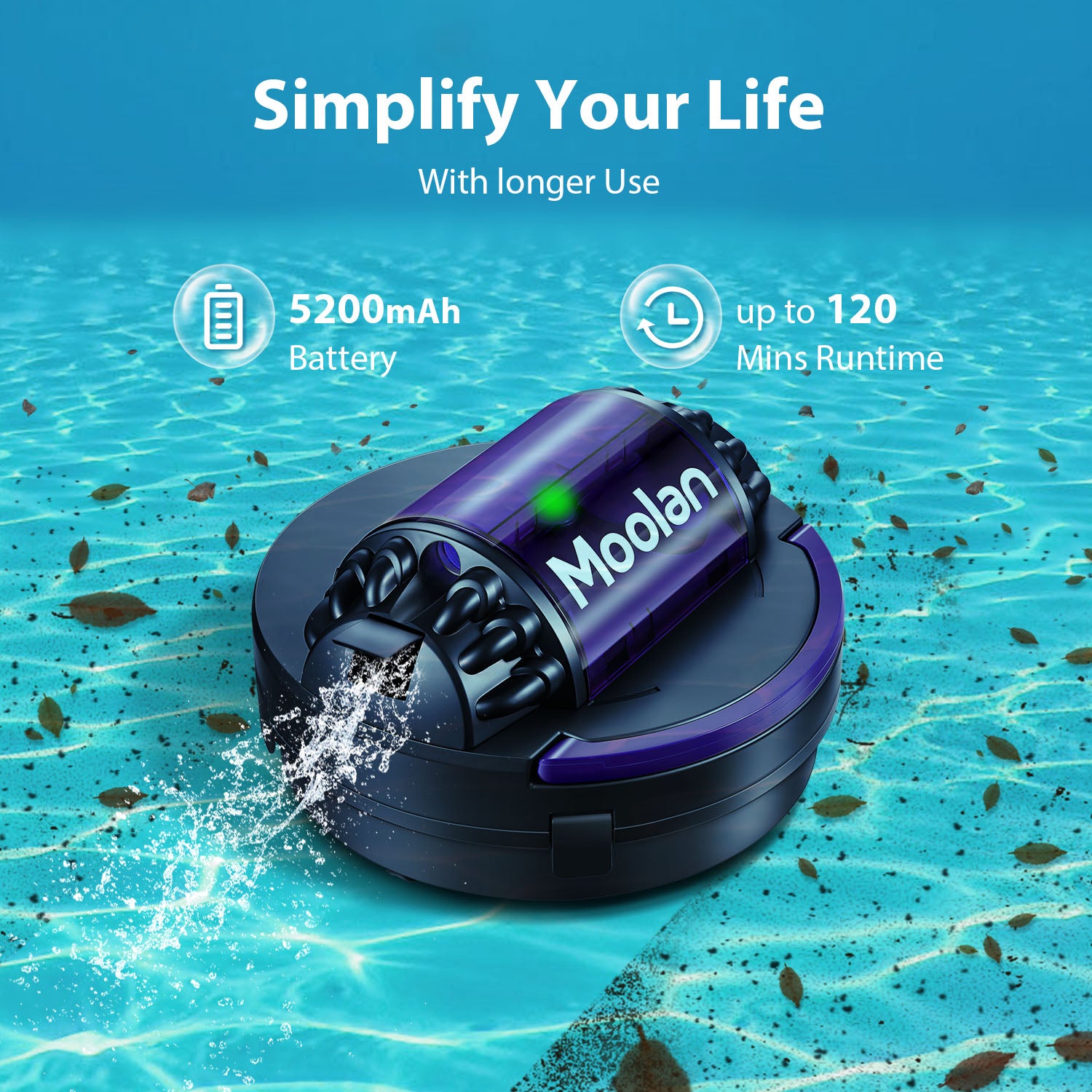 X1 Cordless Rbotic Pool Cleaner – Moolan