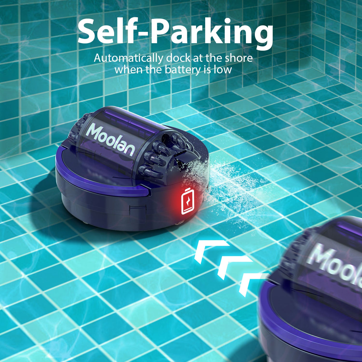 X1 Cordless Rbotic Pool Cleaner – Moolan